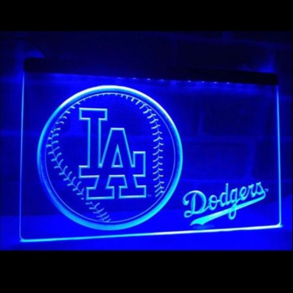 Other | Los Angeles Dodgers Led Neon Blue Light Sign 8x12 | Poshmark